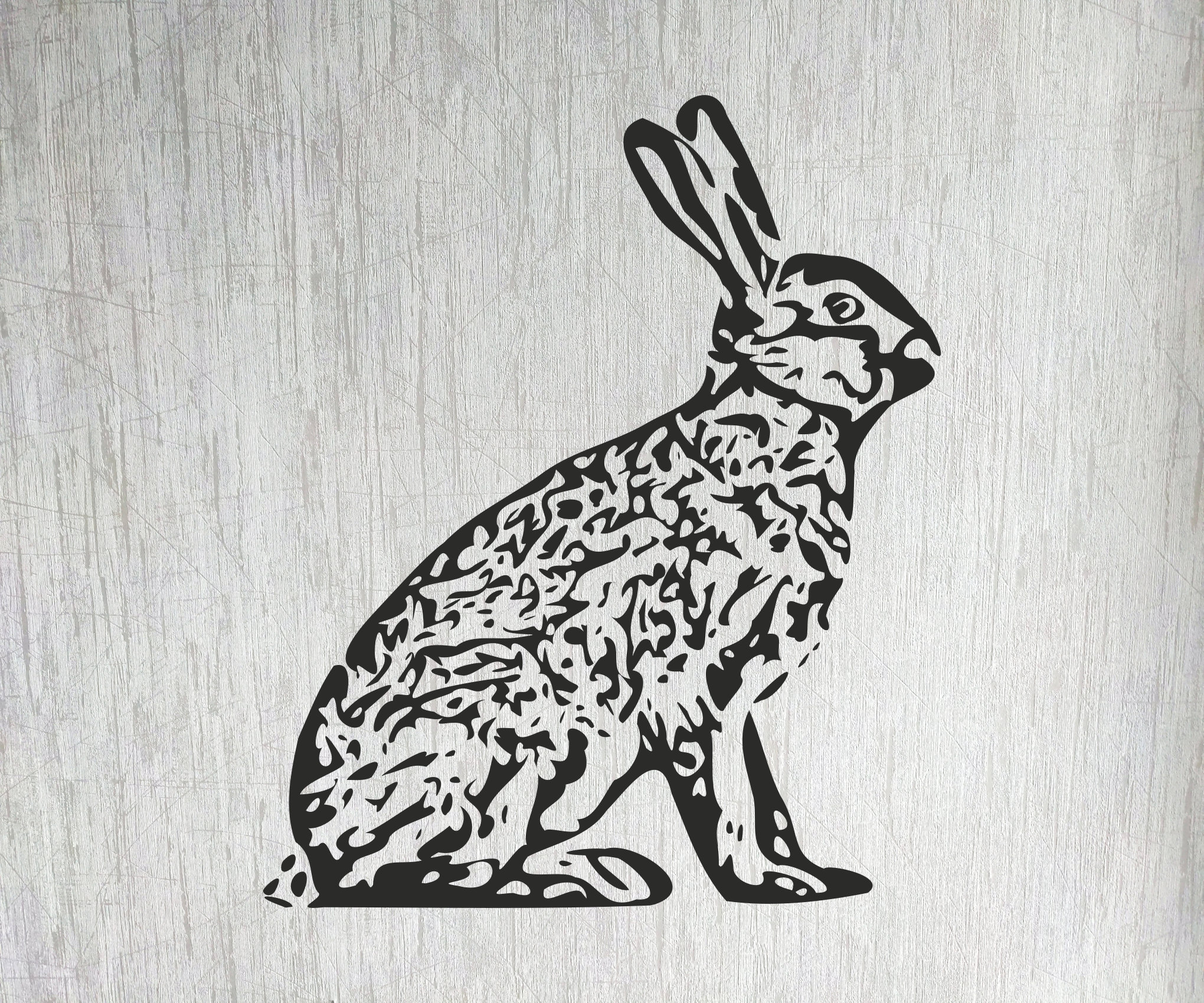 Hase Plotterdatei PNG SVG DXF studio3 - Etsy.de