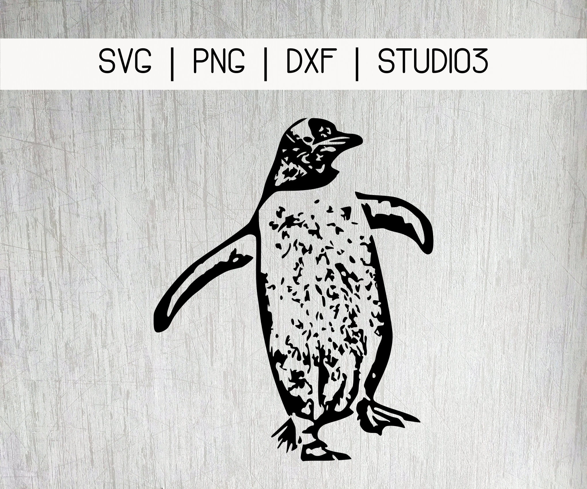 Pinguin Plotterdatei PNG SVG DXF studio3 - Etsy.de
