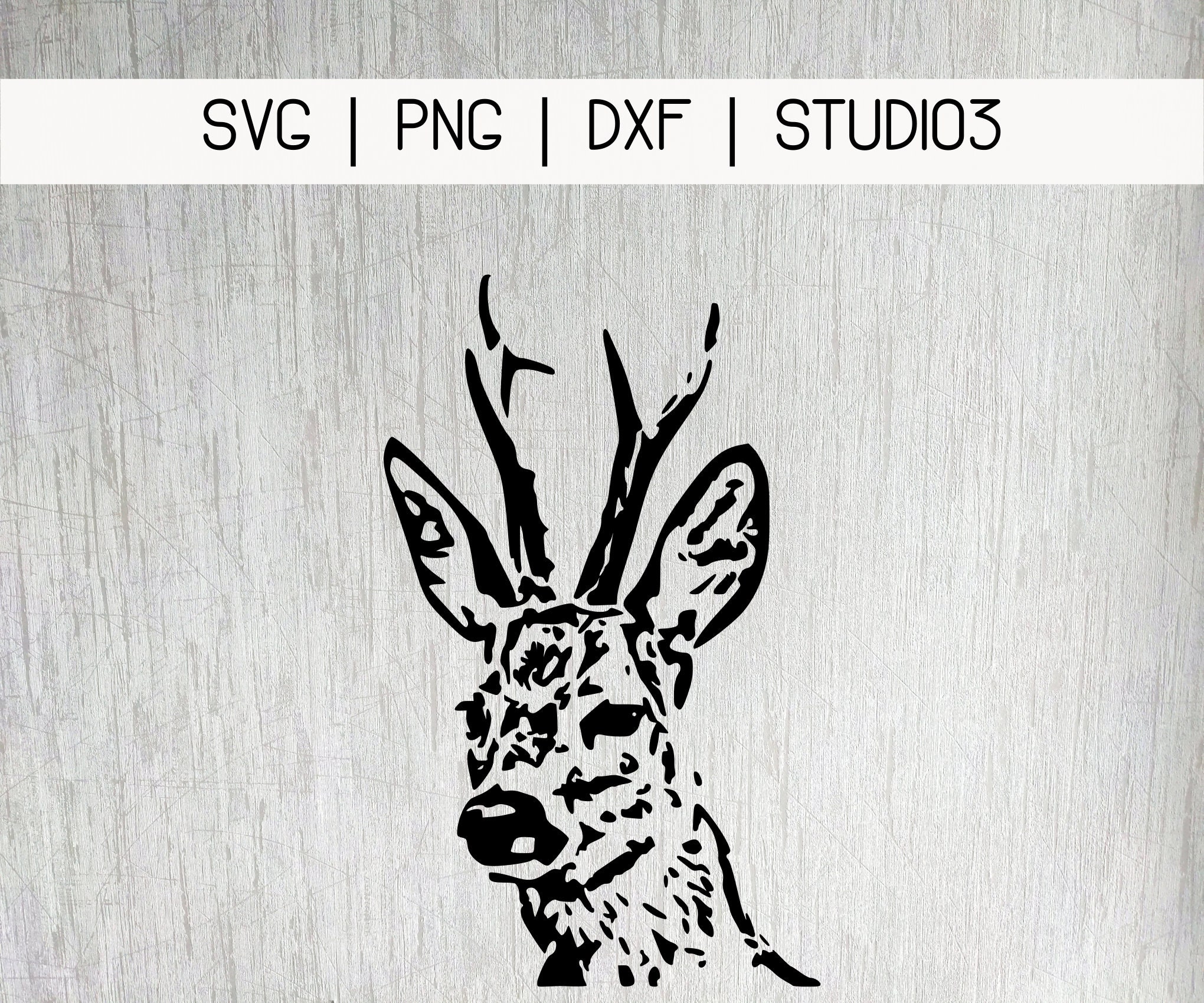 Rehbock Plotterdatei PNG SVG DXF studio3 - Etsy.de