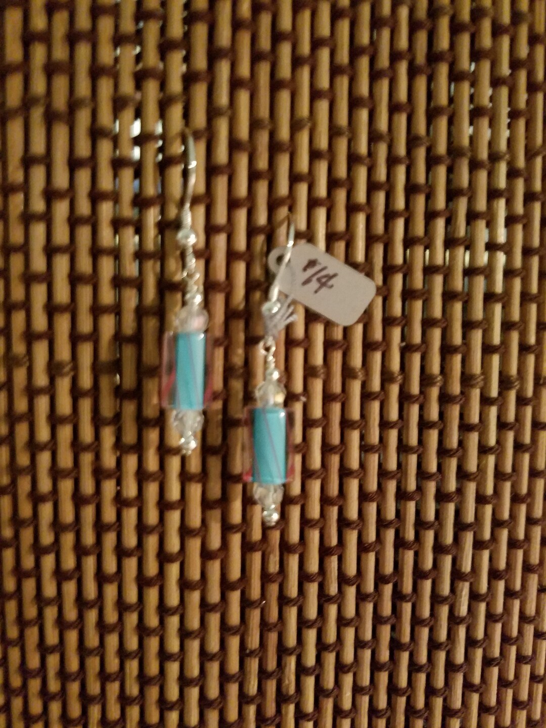 Light Blue Fire Glass Earrings - Etsy