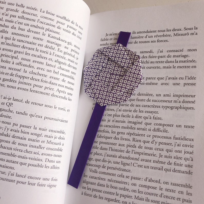 Origami Bookmarks Japanese Paper Camellia Hand Made | Etsy