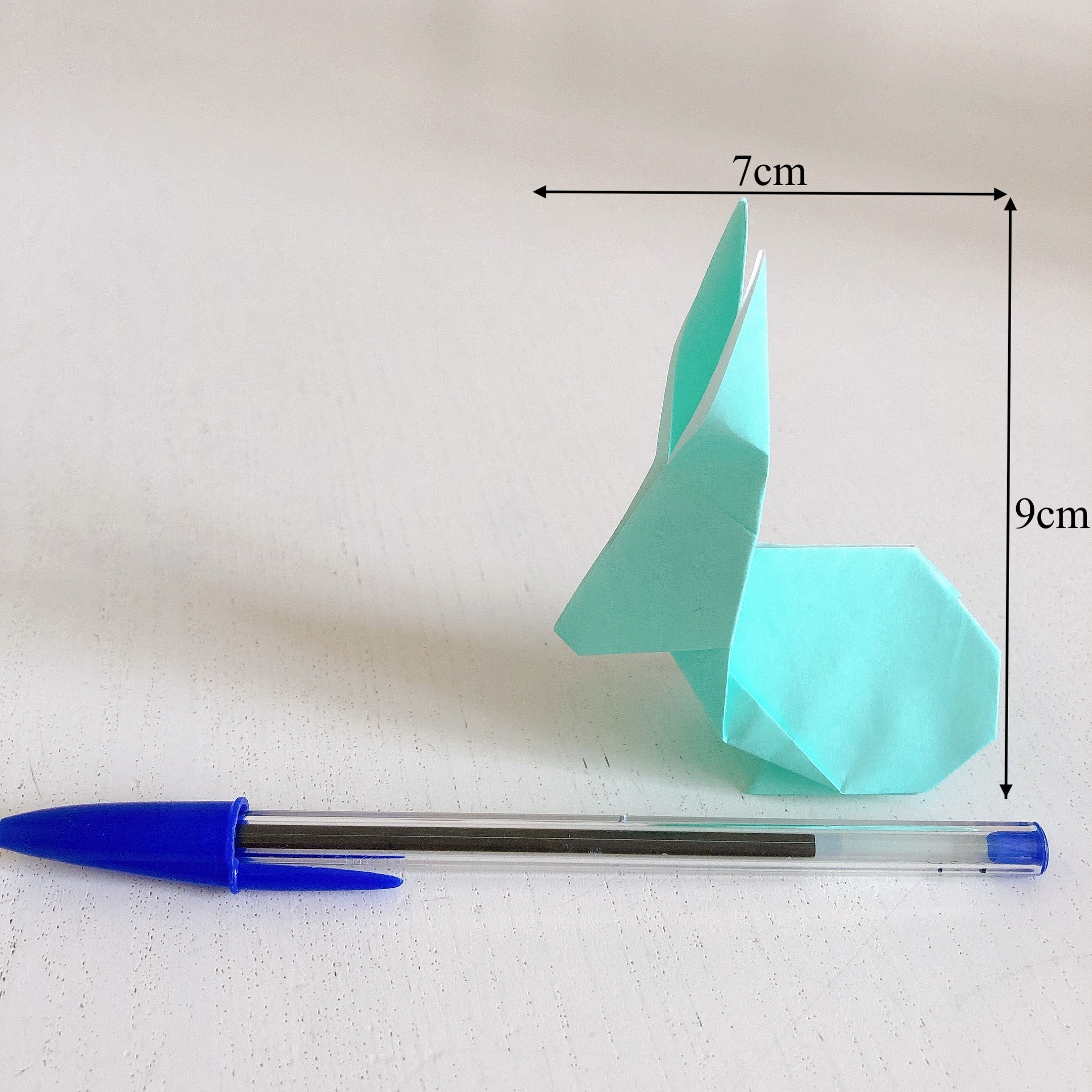 Set of 5 Origami Rabbits, Pastel Colours, Easter, Bunny, Paper ...