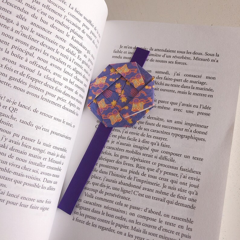 Origami Bookmarks Japanese Paper Camellia Hand Made | Etsy