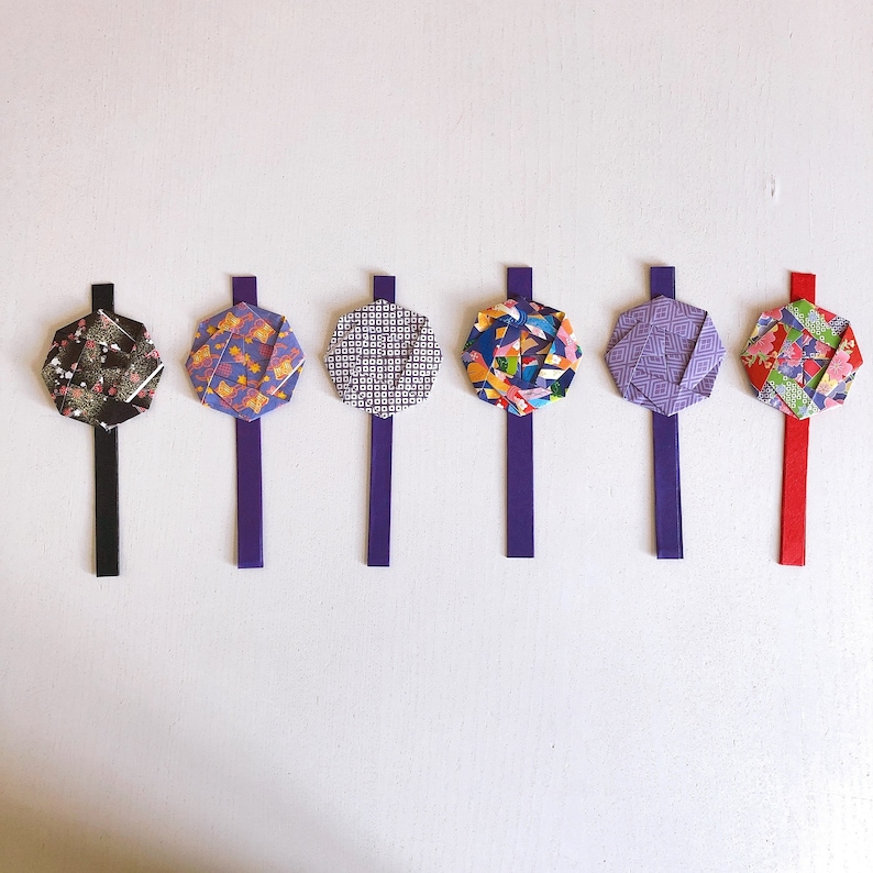 Origami Bookmarks, Japanese Paper, Camellia, Hand Made, Mother's Day ...