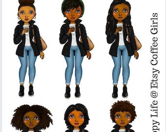 Black Doll Stickers - Etsy