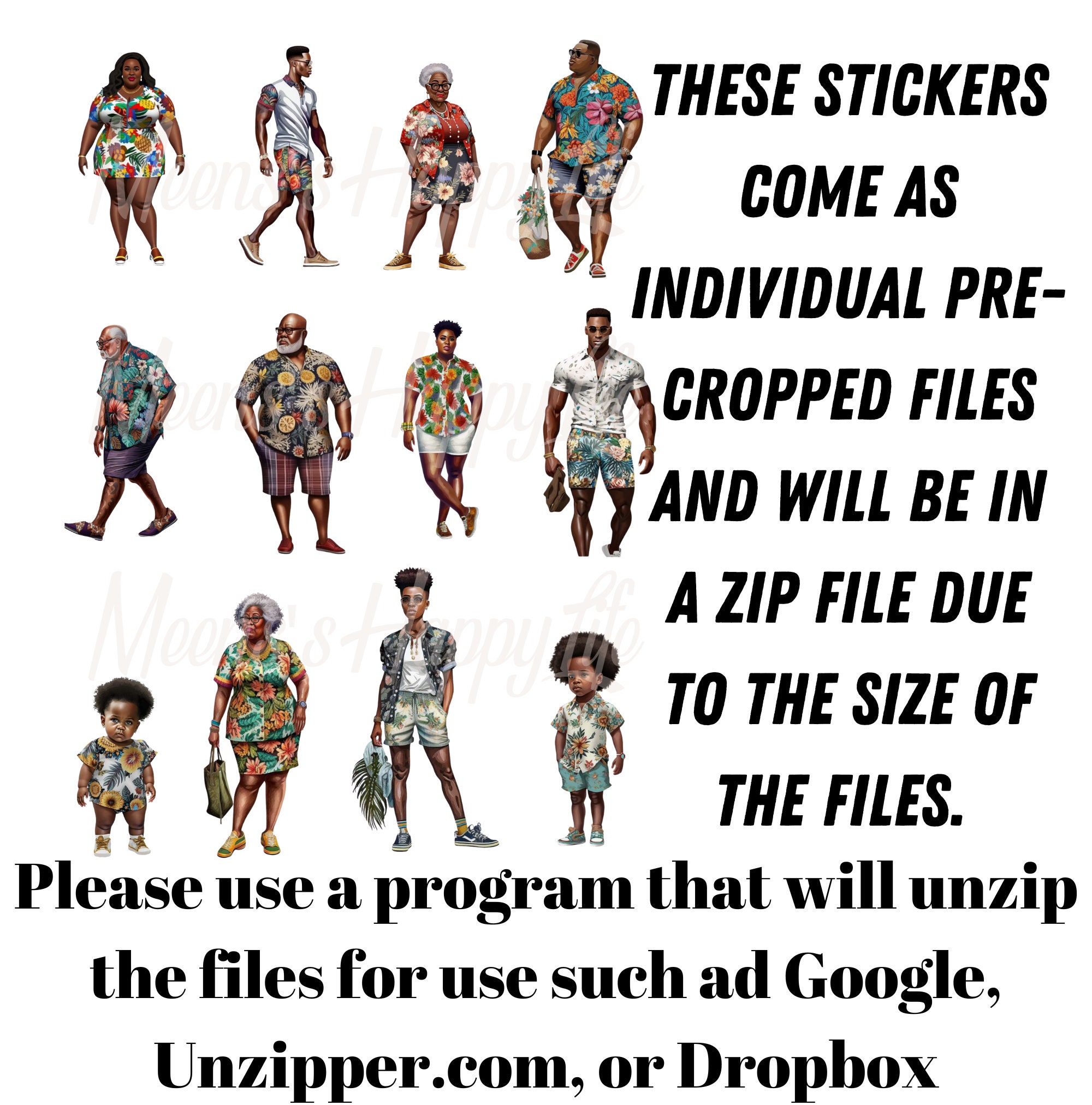 Printable Stickers, Print and Cut, Cricut Stickers, Party People ...