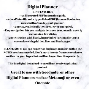Digital Planner, Navy and Gold Digital Planner, Goodnotes, Xodo ...