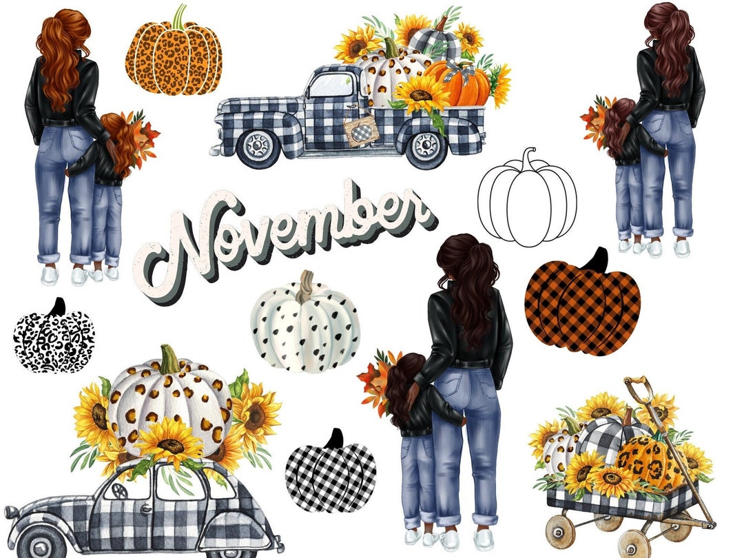 Printable Stickers,november Deco, Planner Printable, Print and Cut ...
