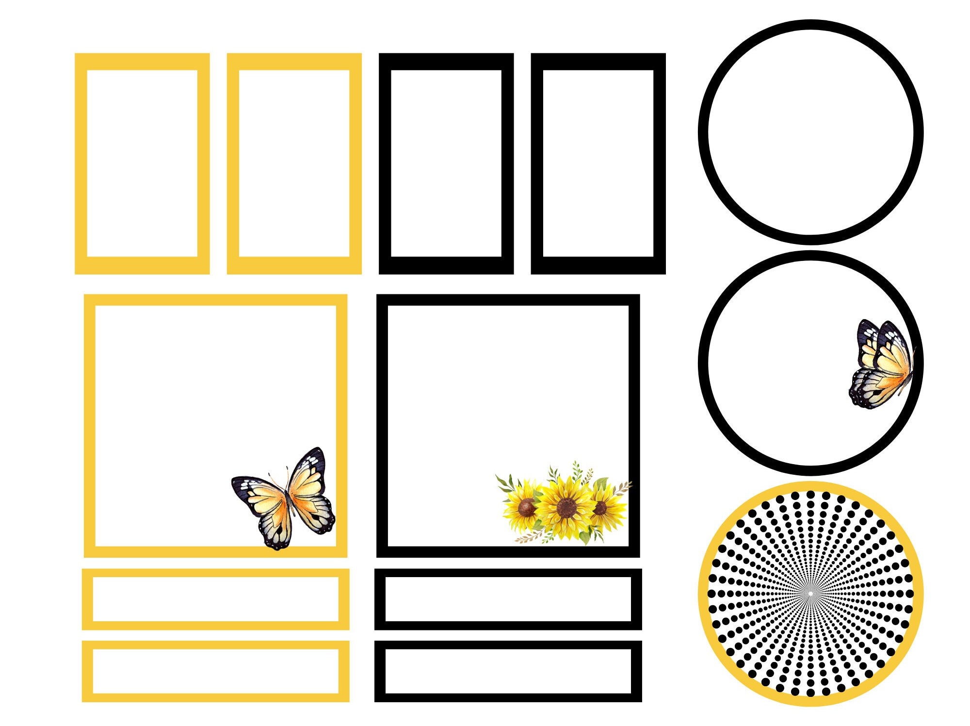 Sunshine Fresh Printable, Printable Stickers, Journaling Kit, Planner ...