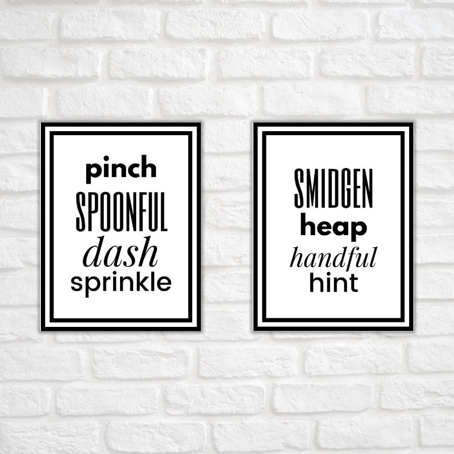 Set of 2 Printable Kitchen Quotes | Décor | Wall Art | Kitchen ...