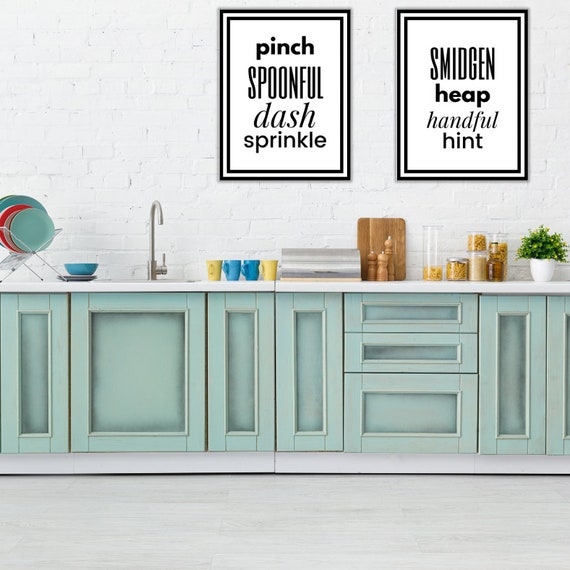 Set of 2 Printable Kitchen Quotes Décor Wall Art Kitchen | Etsy