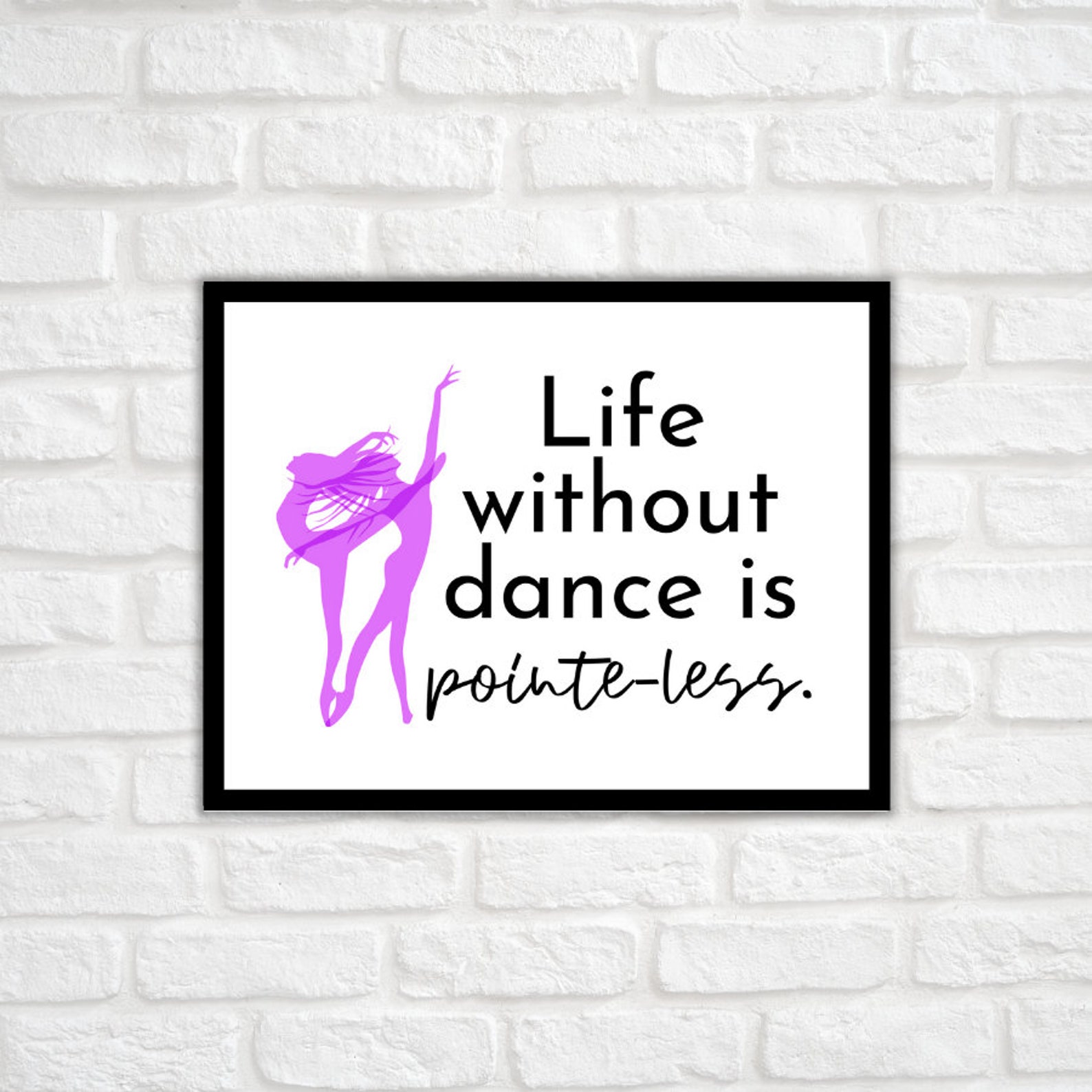 Set of 3 Printable Dance Quotes | Dance Wall Art | Dance Studio Décor ...
