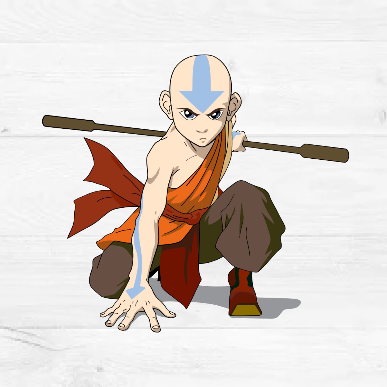 The Last Airbender Aang Svg Avatar Svg Cricut and | Etsy
