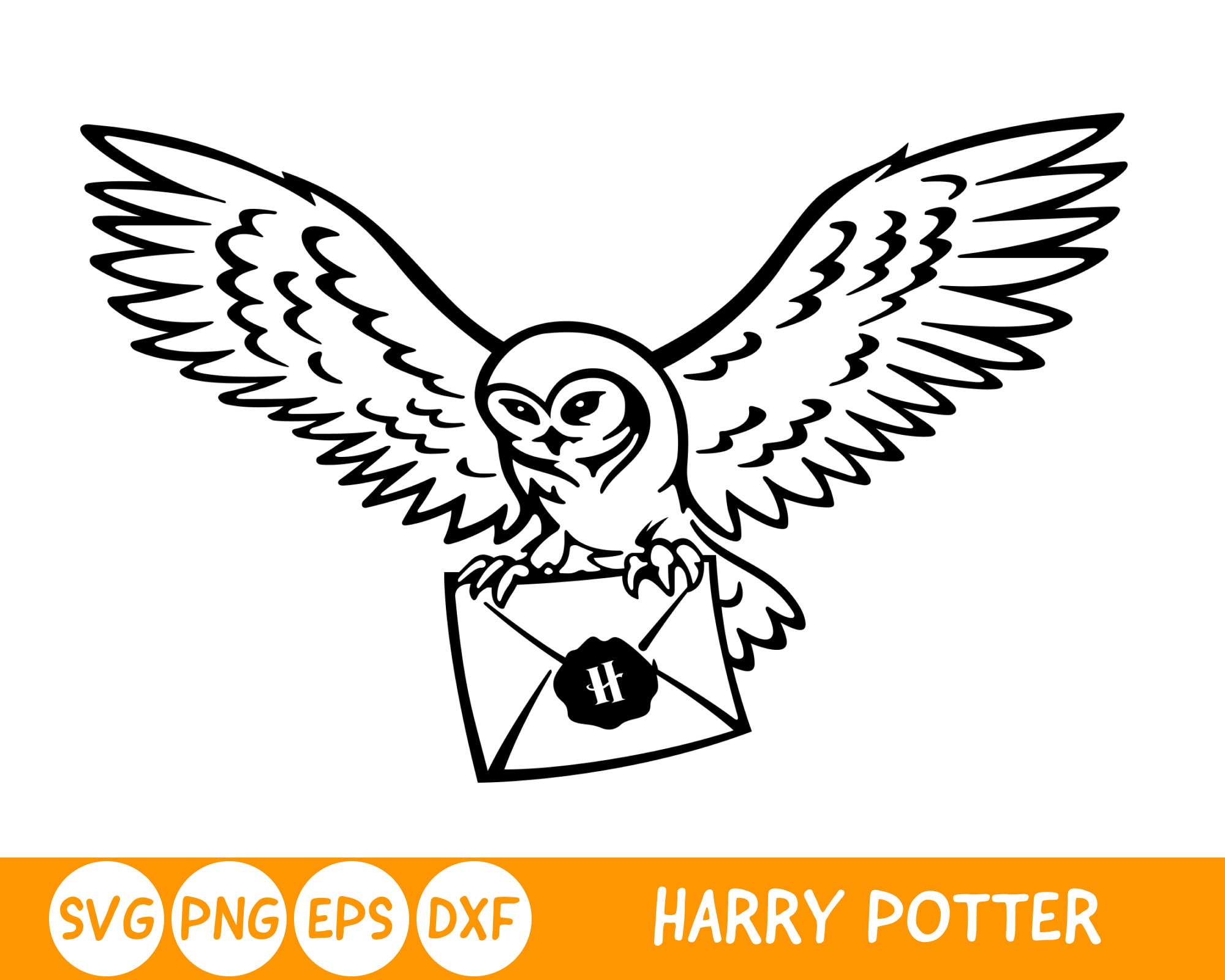 Hedwig Svg Svg file for Cricut Hedwig Cut File for Clipart | Etsy