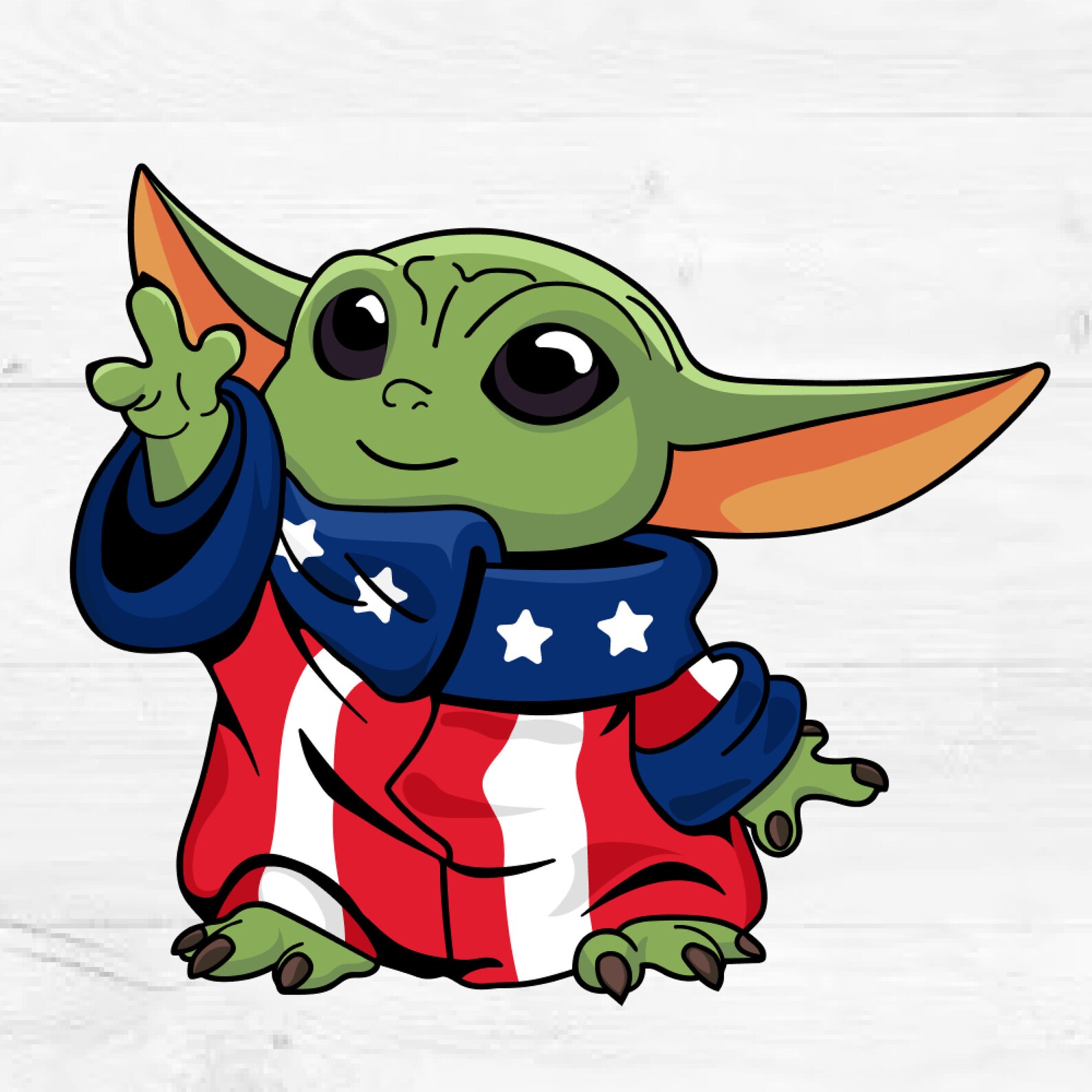 4th of July Baby Yoda Svg Patriotic Baby Yoda Svg | Etsy