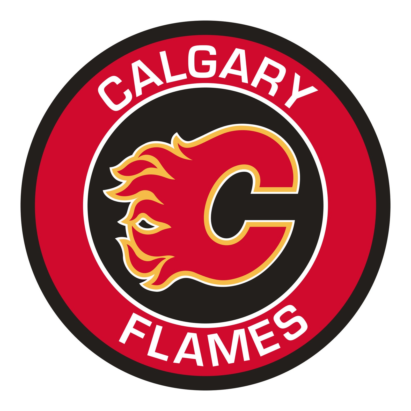Calgary Flames Logo Svg NHL Svg Hockey Cut File for Cricut | Etsy