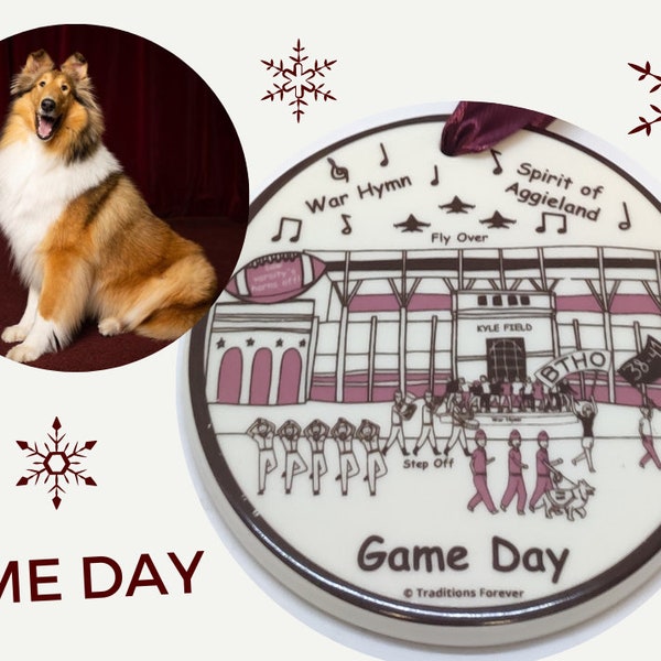 Texas A&m Aggie Christmas Ornament - Etsy