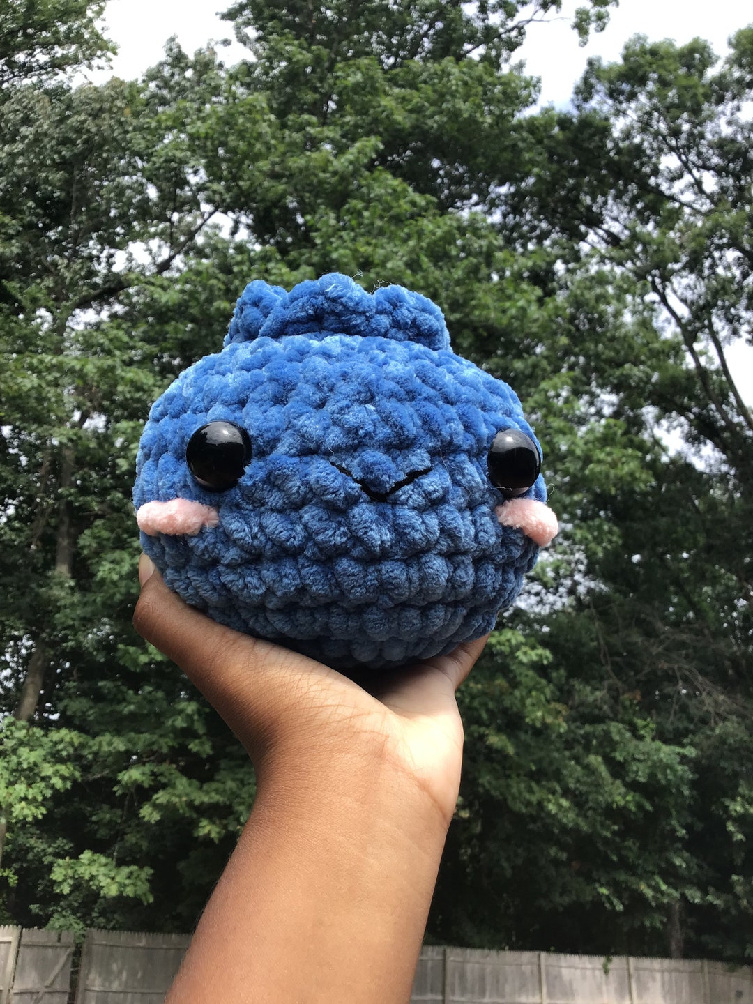 Crochet Chunky Blueberry |amigurumi Blueberry| Stuffed Animal - Etsy