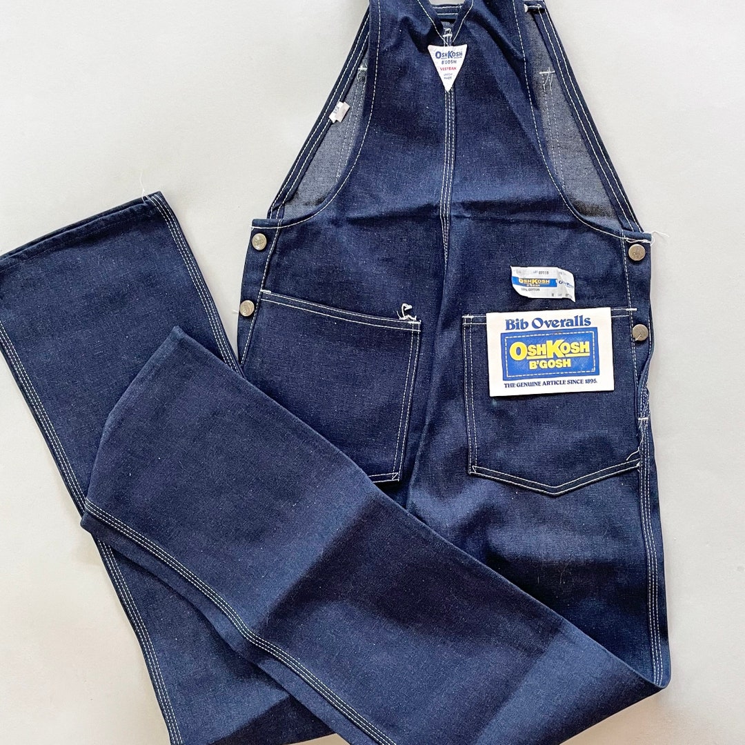 Vtg 70s DENIM Deadstock VESTBAK OSH_KOSH Bgosh OVERALLS 28x32 Narrow - Etsy