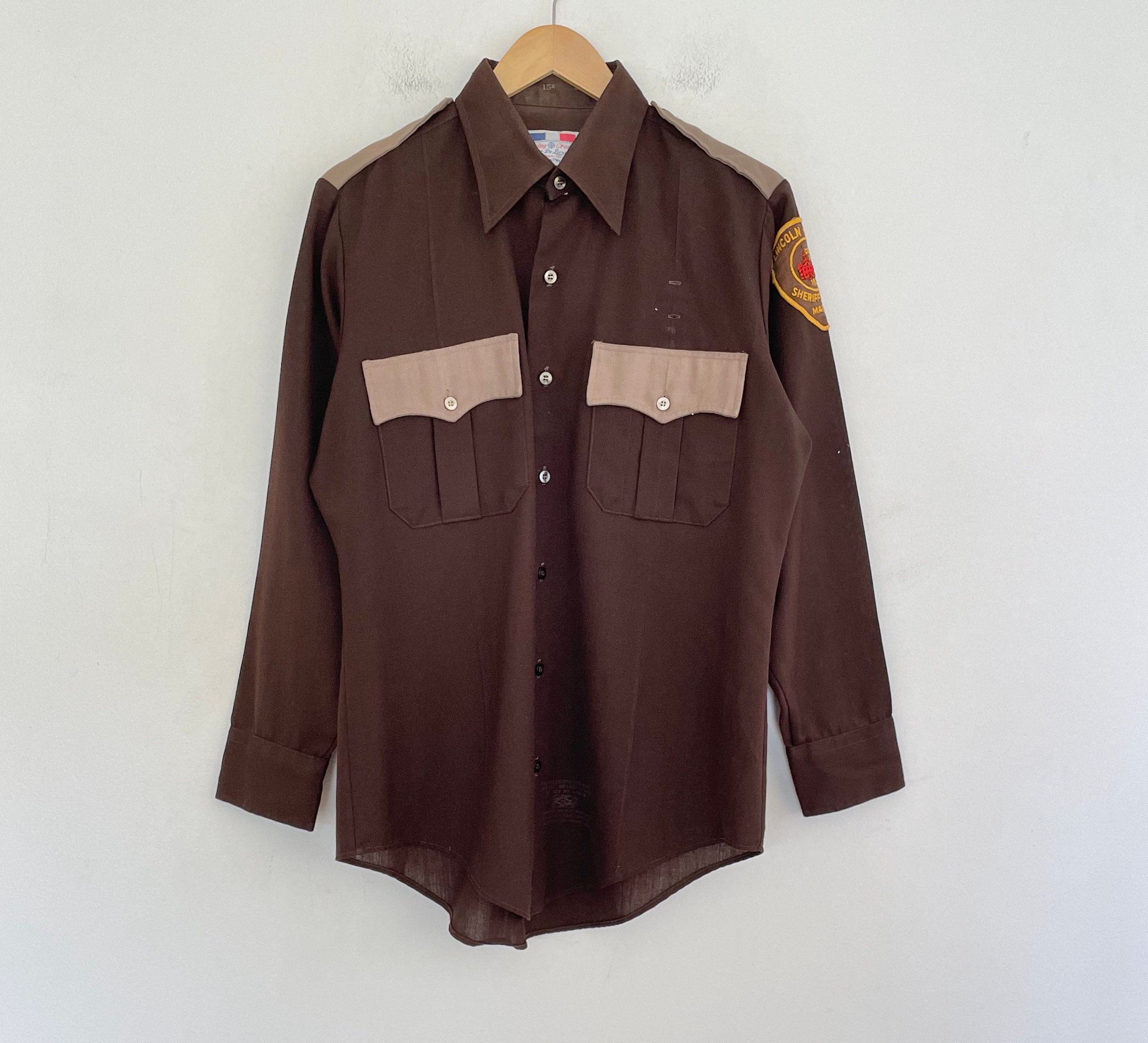 VTG 70s Main SHERIFFS DEP. Flying Cross BUTTON_UP - Etsy