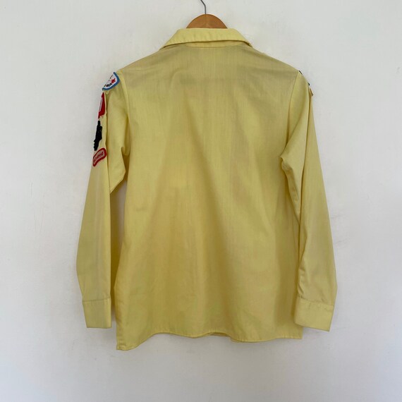VTG 70s BOY_SCOUTS Uniform BUTTON_UP - Gem