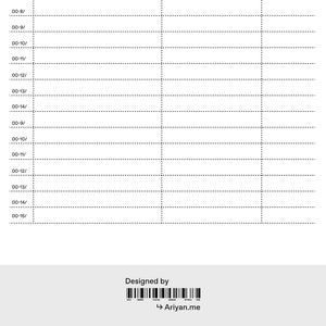 Editable Sign up Sheet Template, Event Sign Up, Customer Sign In, Sign ...