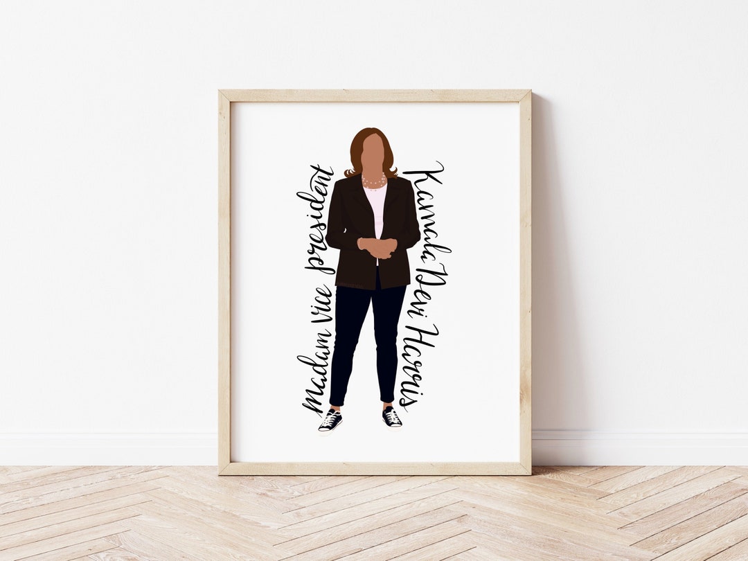 Kamala Harris Art Print Black History Month | Instant Download - Etsy