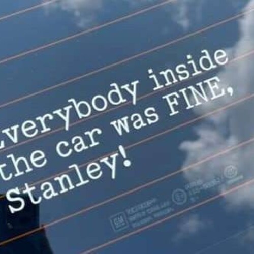 Personalised the Office Car Decal 'everybody Inside the - Etsy