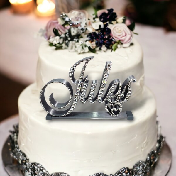 Bling Cake Topper - Etsy