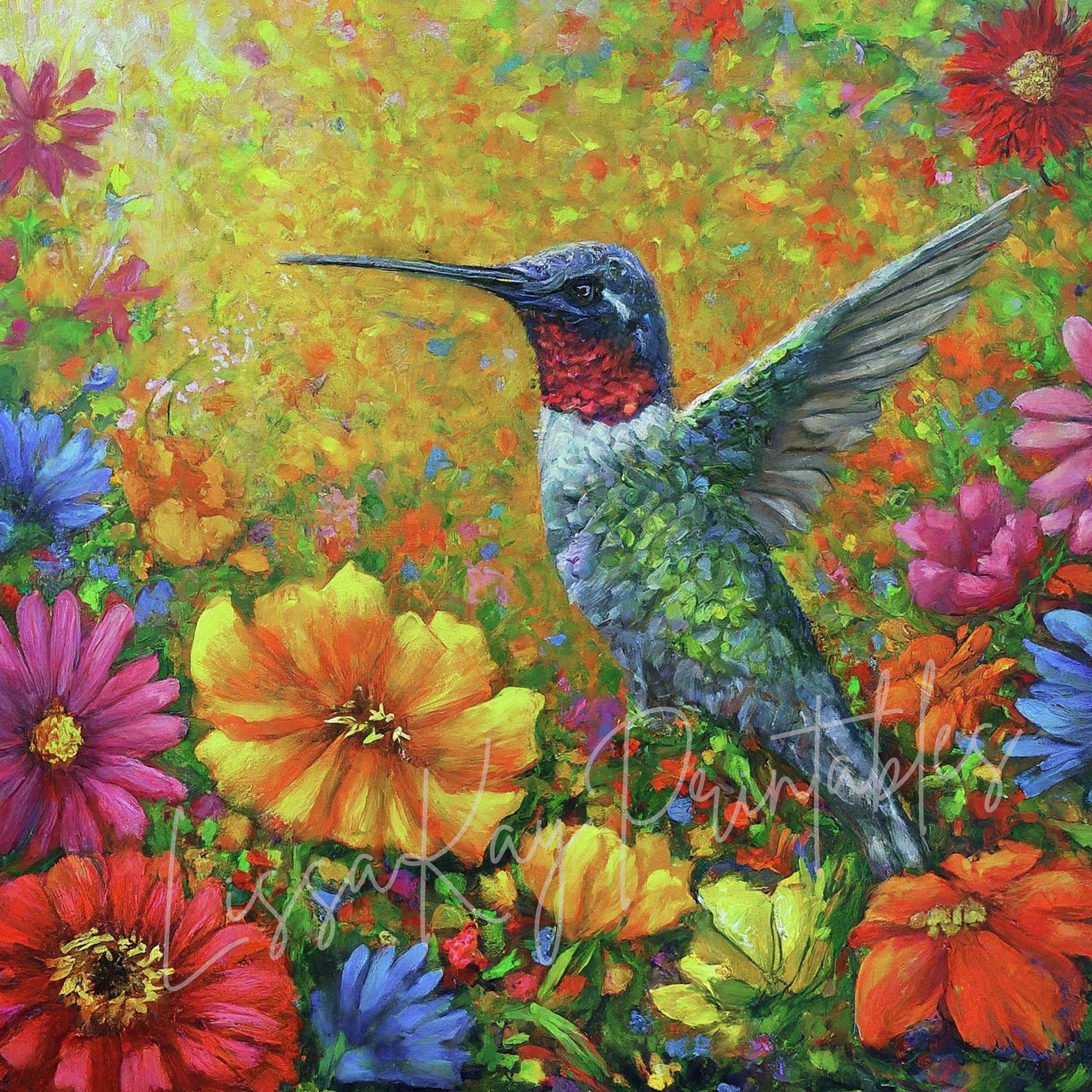 20 Hummingbird Digital Art Prints square: Vibrant Nature-inspired Wall ...