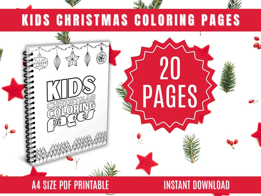 20 Christmas Coloring Pages for Kids- Fun Christmas Coloring Pages ...