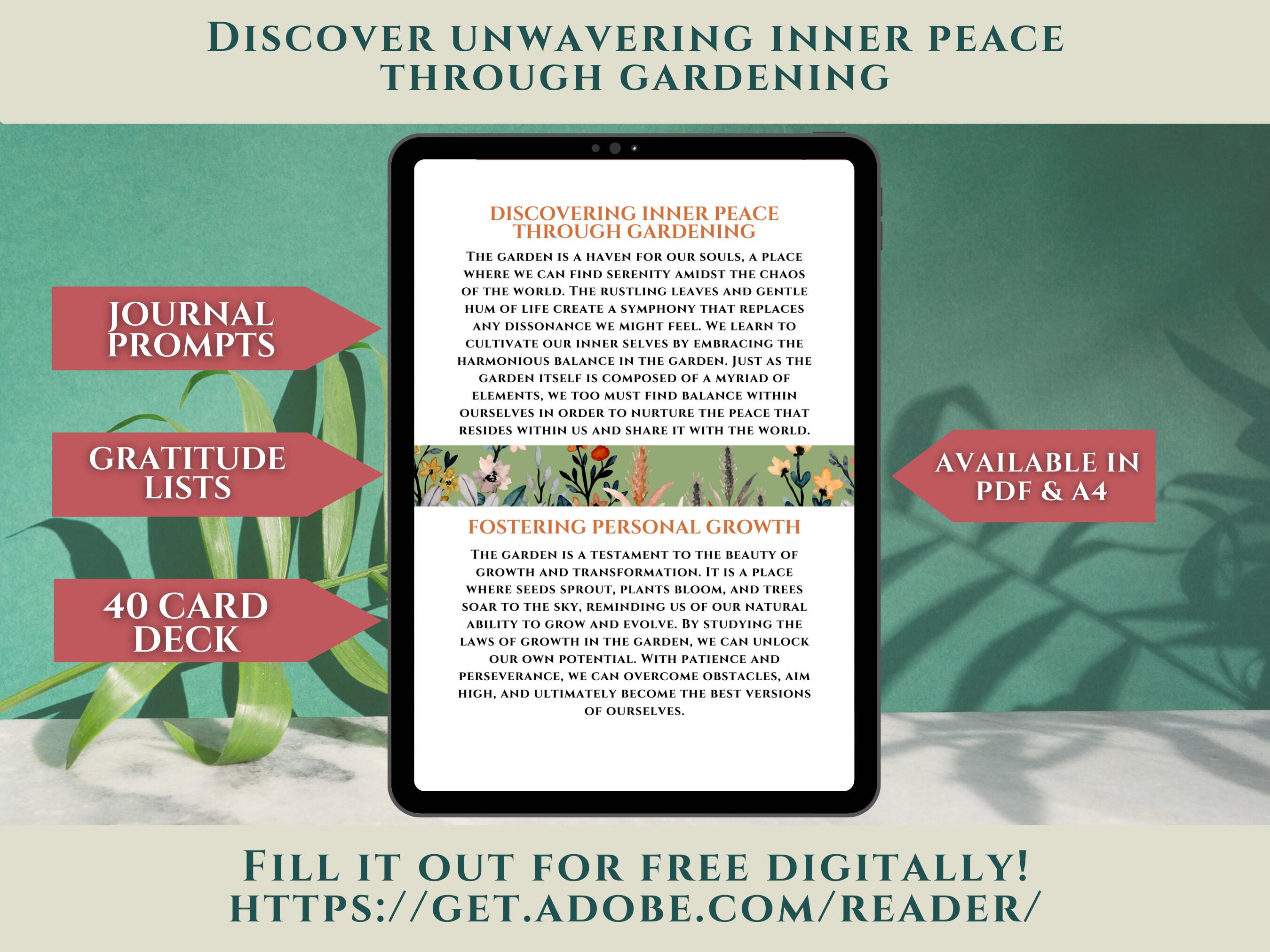 Grace in the Garden Journal Garden Planner Intstant Download - Etsy