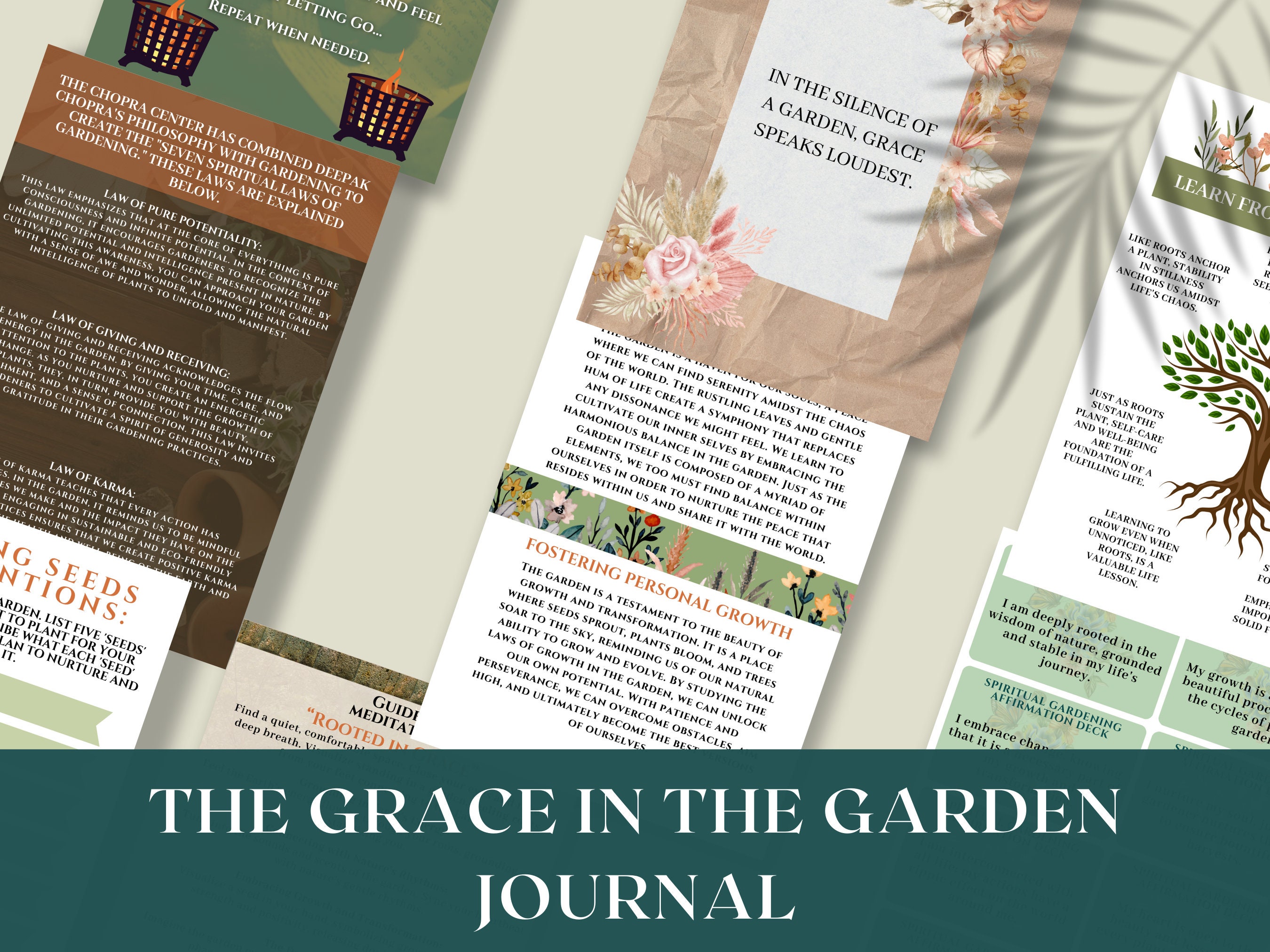 Grace in the Garden Journal Garden Planner Intstant Download - Etsy