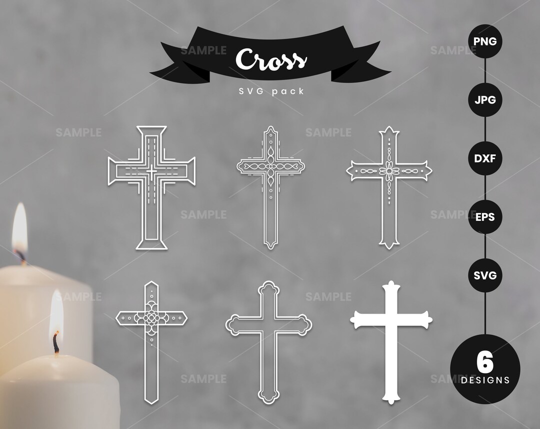 Crosses SVG Pack 1 | Cross Clipart, Crosses Svg Files, Cross Svg Files ...