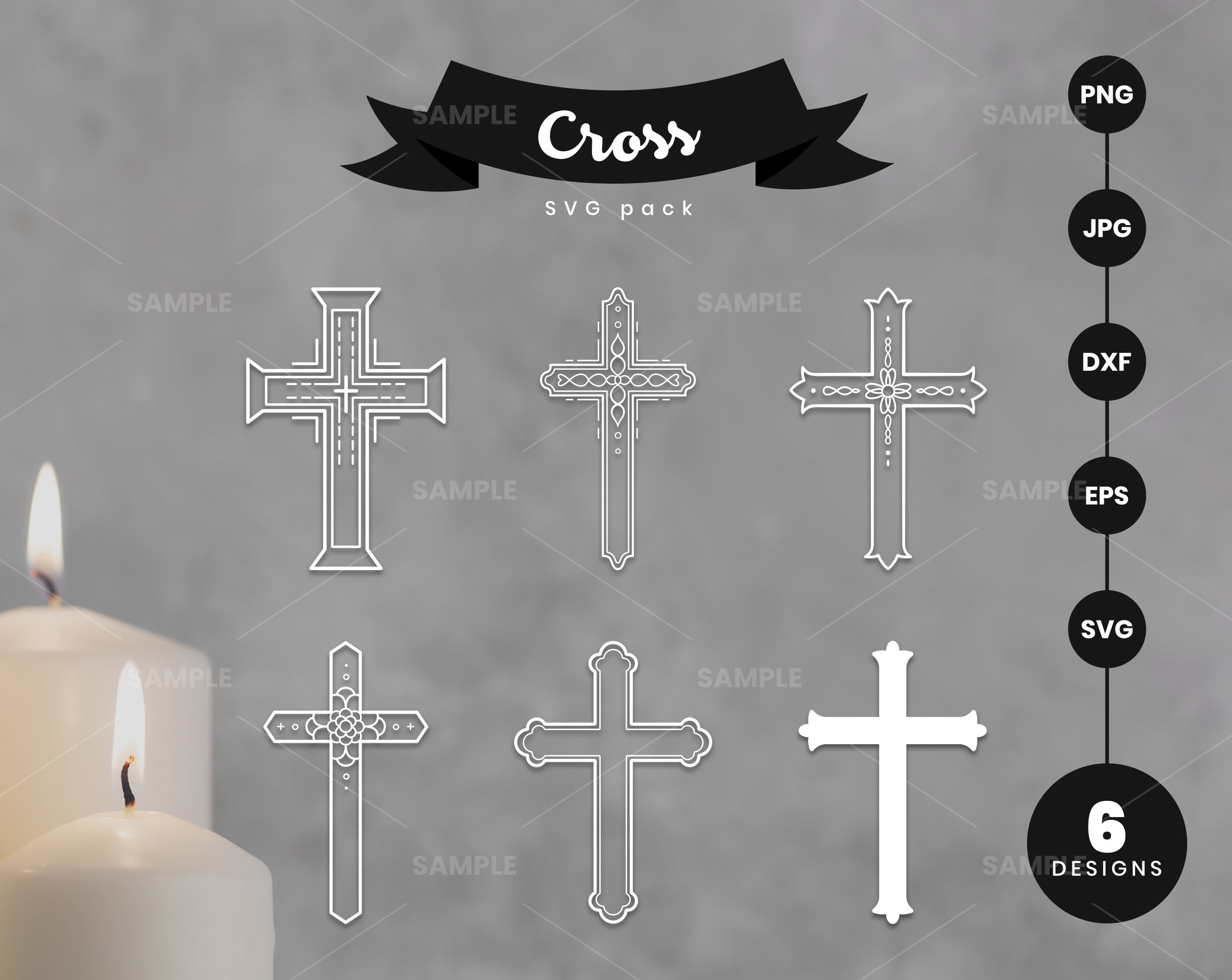 Crosses SVG Pack 1 | Cross Clipart, Crosses Svg Files, Cross Svg Files ...