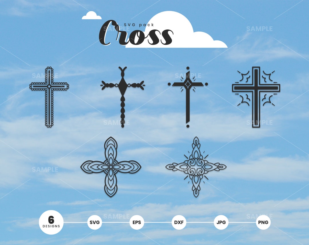 Crosses SVG Pack 10 | Cross Clipart, Crosses Svg Files, Cross Svg Files ...