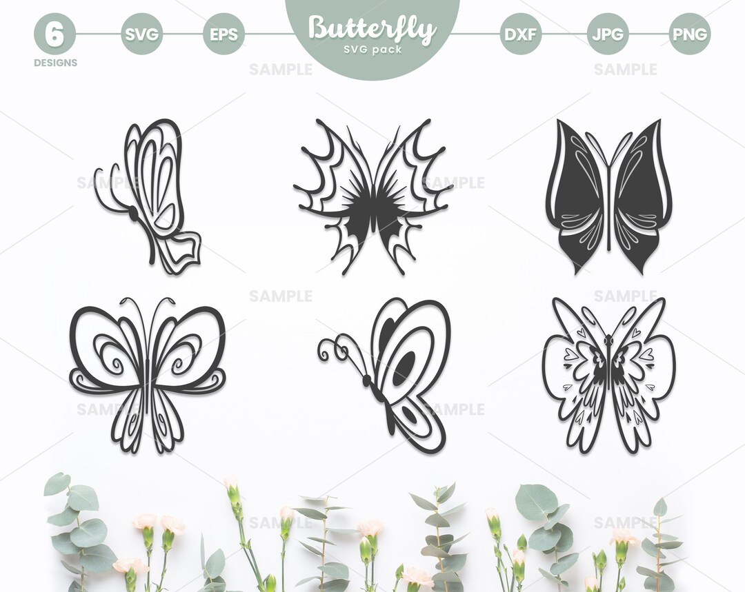 Butterflies SVG Pack 9 | Butterfly SVG Butterfly, Bundle SVG Files ...