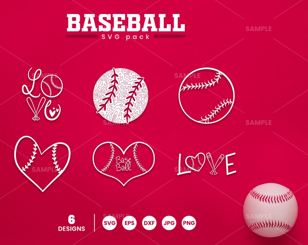 Baseball SVG Pack 2 | Baseball SVG for Cricut, Baseball Ball Cut Svg ...