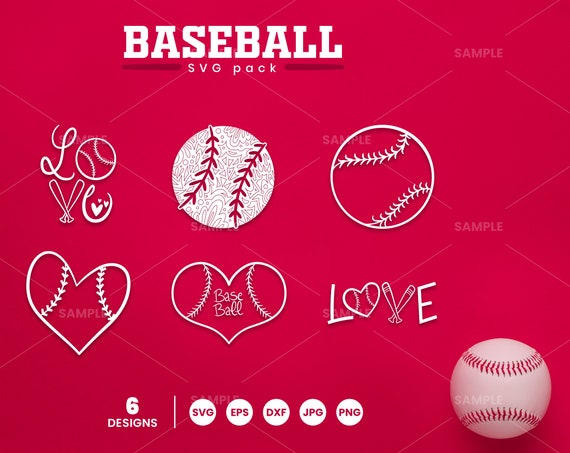 Baseball SVG Pack 2 Baseball SVG for Cricut Baseball Ball | Etsy