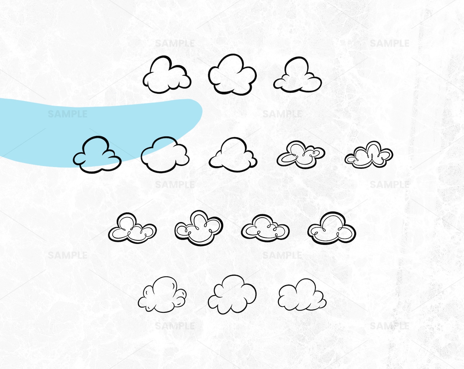 30 Cloud SVG Pack | Cloud Svg File, Cloud Bundle Svg, Cloud Clip Art ...