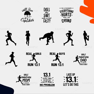 30 Running SVG Pack | Runner SVG, Runner Clipart Svg, Running People ...