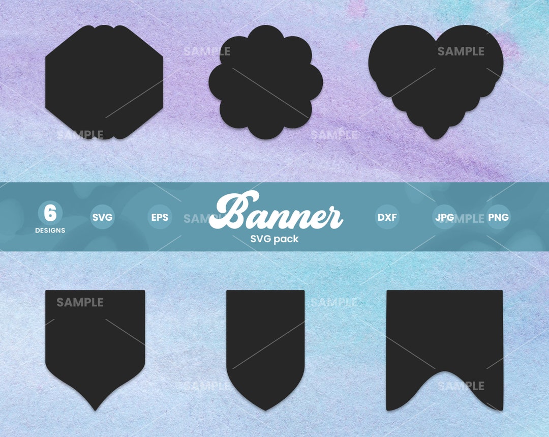 Banner SVG Pack 7 | Banner SVG, Ribbon Svg, Label Svg-scroll Clipart ...
