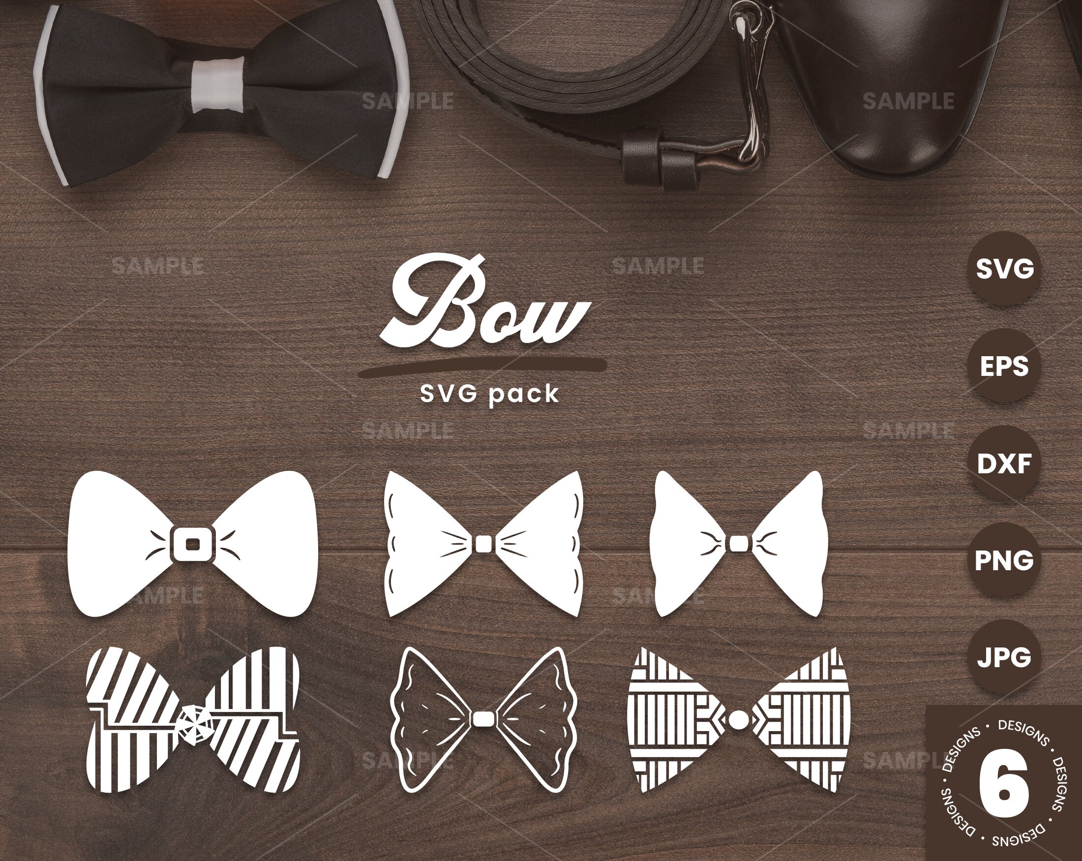 Bows SVG Pack 5 Bow SVG File Bow Vector Bow Clipart Bow - Etsy