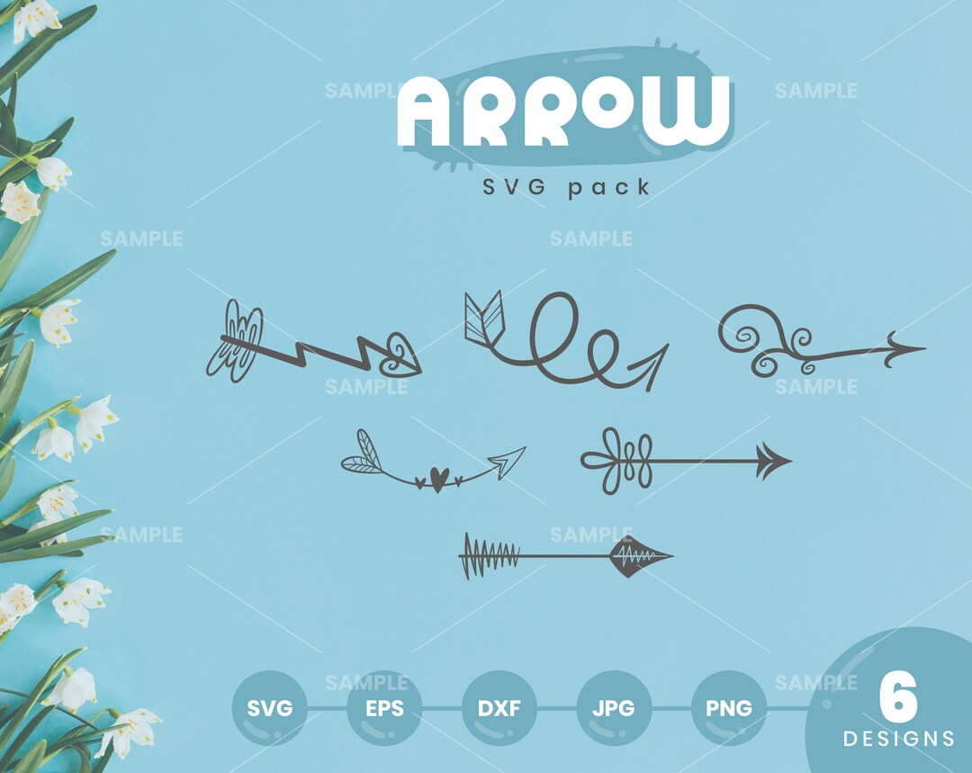 Arrows SVG Pack 2 | Arrow SVG Bundle, Arrow Cut File Clipart, Digital ...