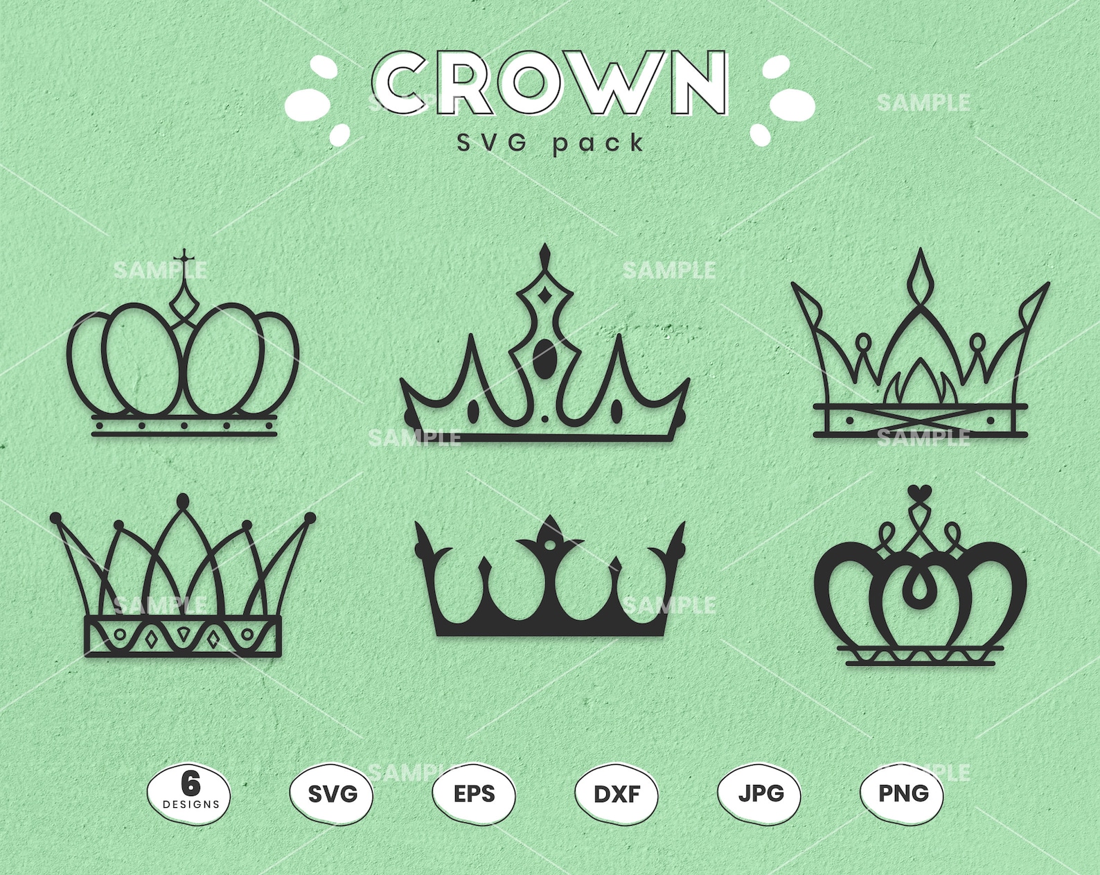 Crown SVG Pack 5 | Royal Crown Svg, King Crown SVG, Queen Crown SVG ...