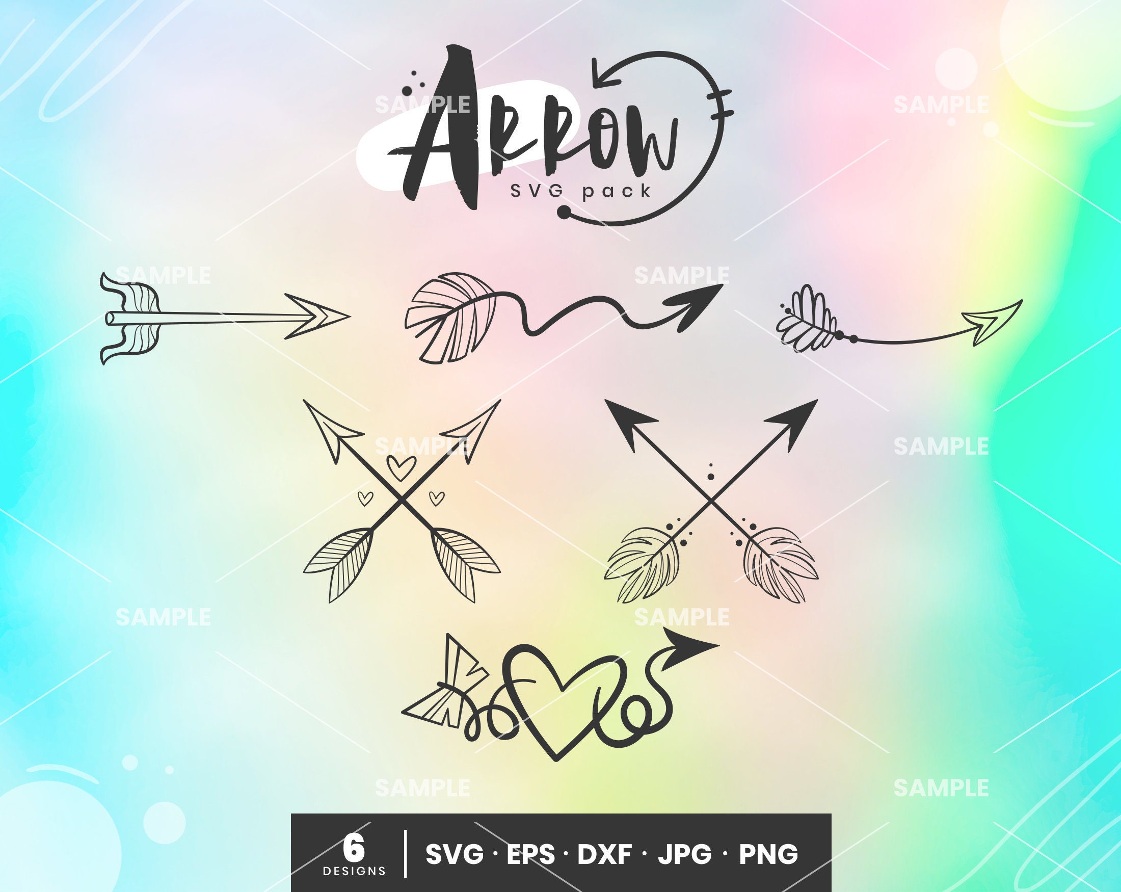 Arrows SVG Pack 3 | Arrow SVG Bundle, Arrow Cut File Clipart, Digital ...