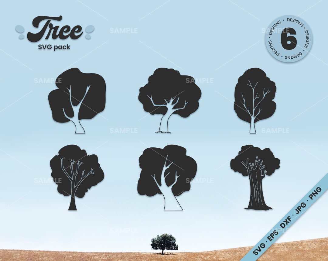 Tree SVG Pack 1 | Tree SVG, Tree Clipart, Vector Cut File for Cricut ...