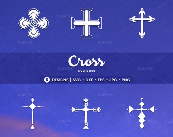 Crosses SVG Pack 9 Cross Clipart Crosses Svg Files Cross | Etsy