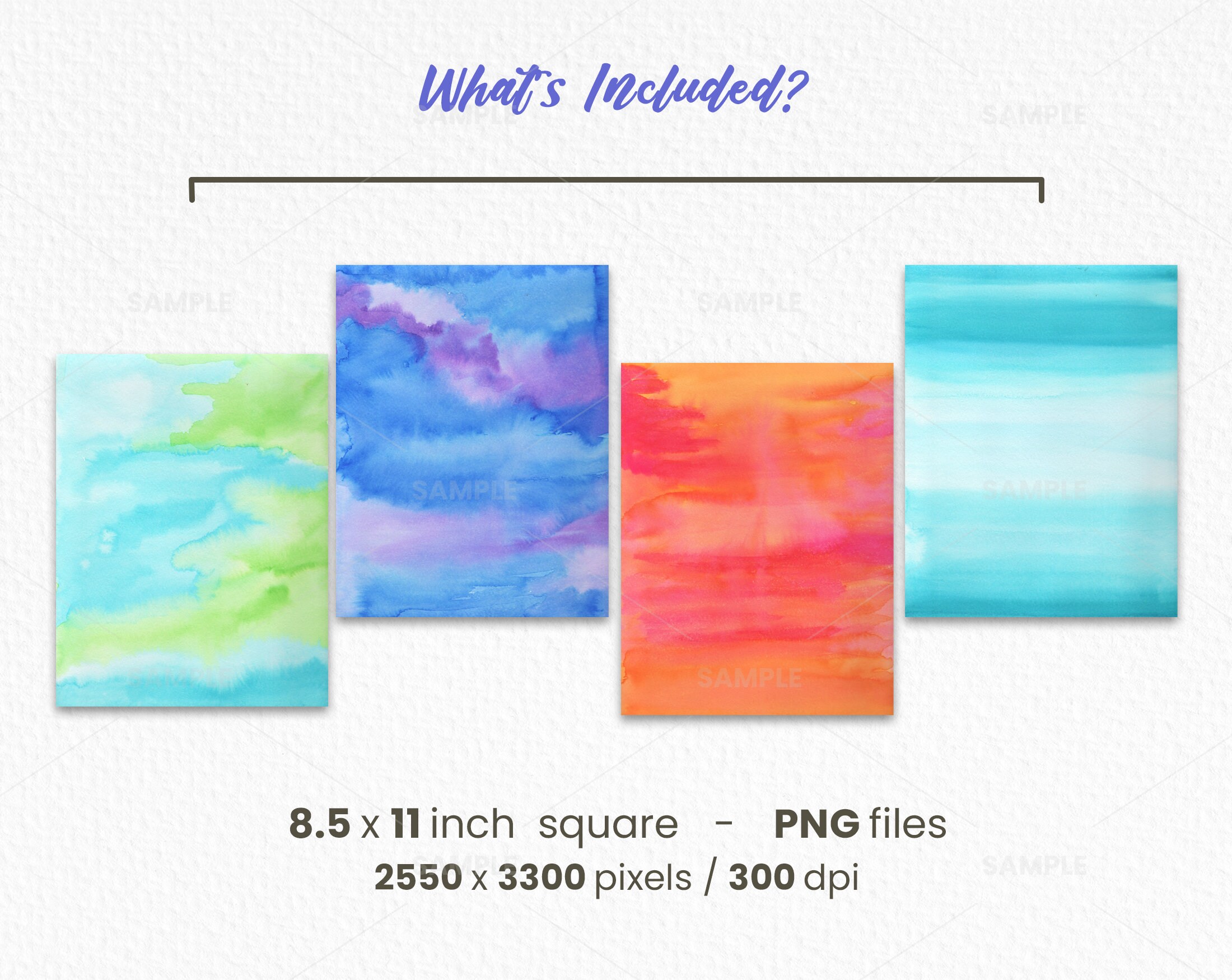 Watercolor Textures Bundle | Watercolor Clipart, Watercolor Clip Art ...