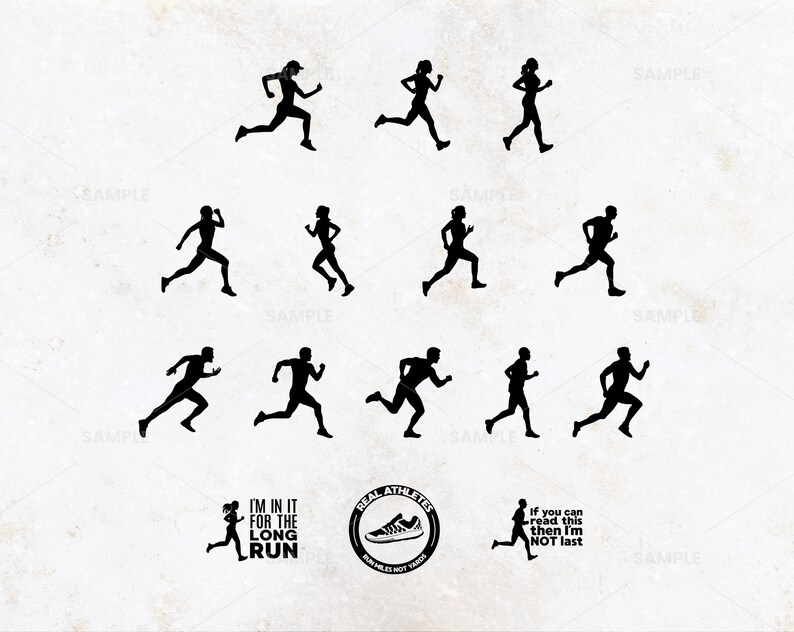 30 Running SVG Bundle Runner Svg, Motivational, Sport Svg, Fitness Svg ...